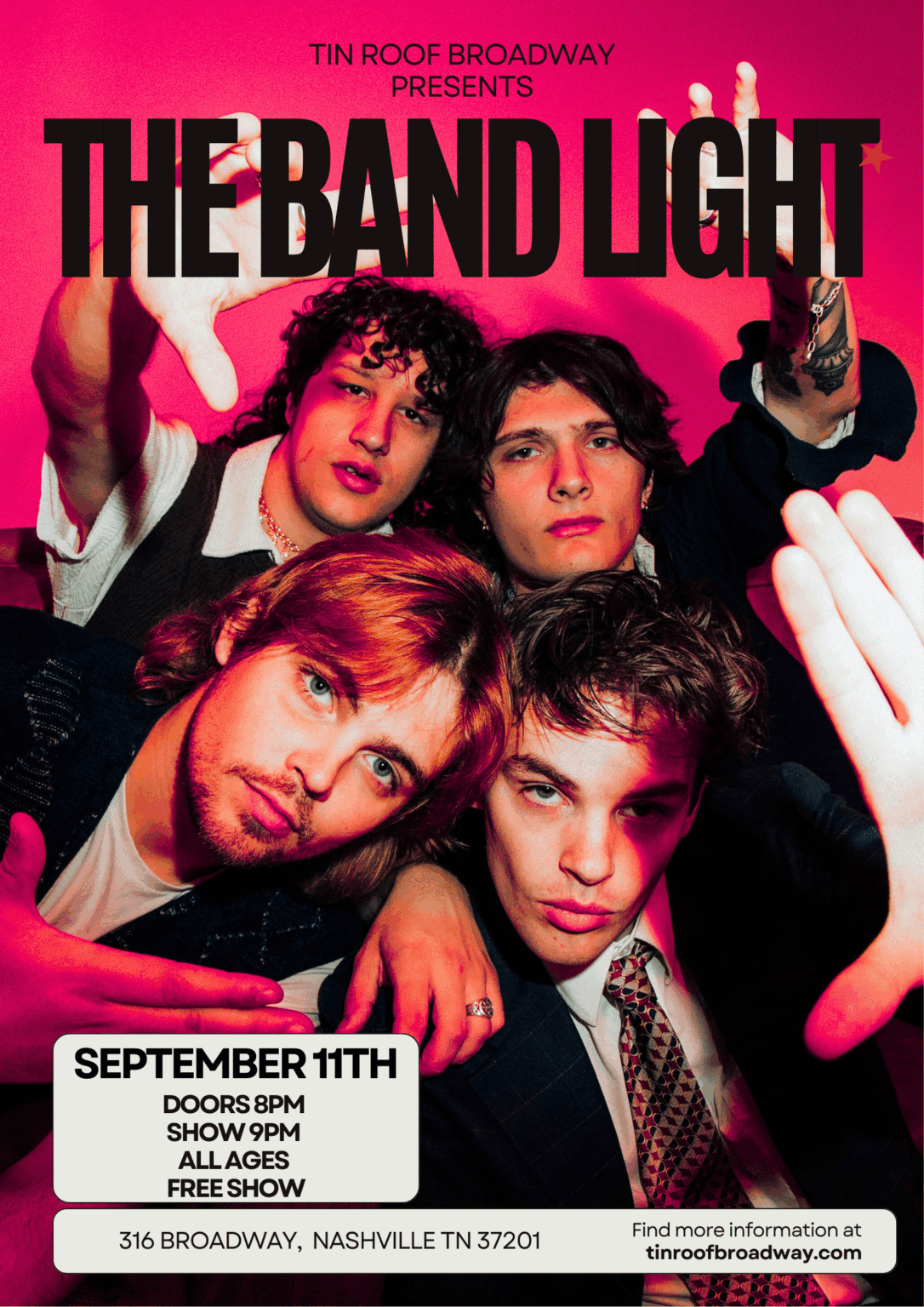 The Band Light! - Nashville Bar | Live Music | Tin Roof Broadway